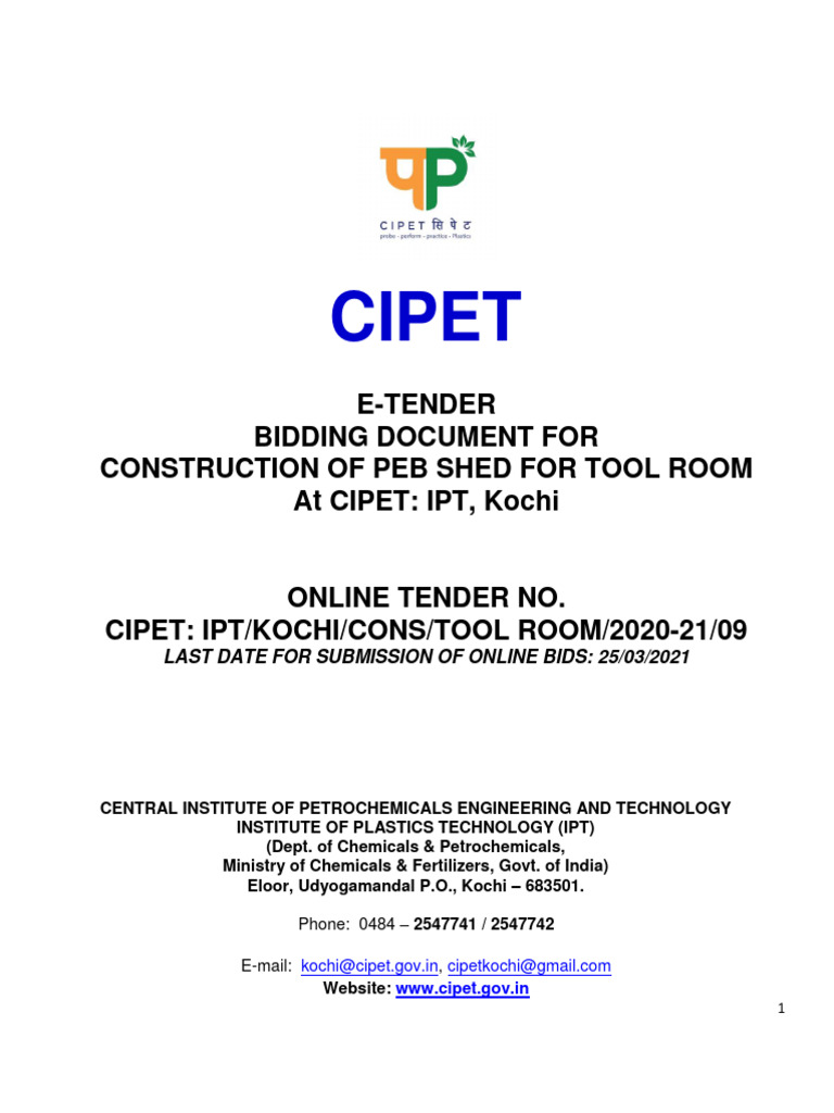 PEB Shed Tender Document | PDF | Electrical Wiring | Electrical Connector
