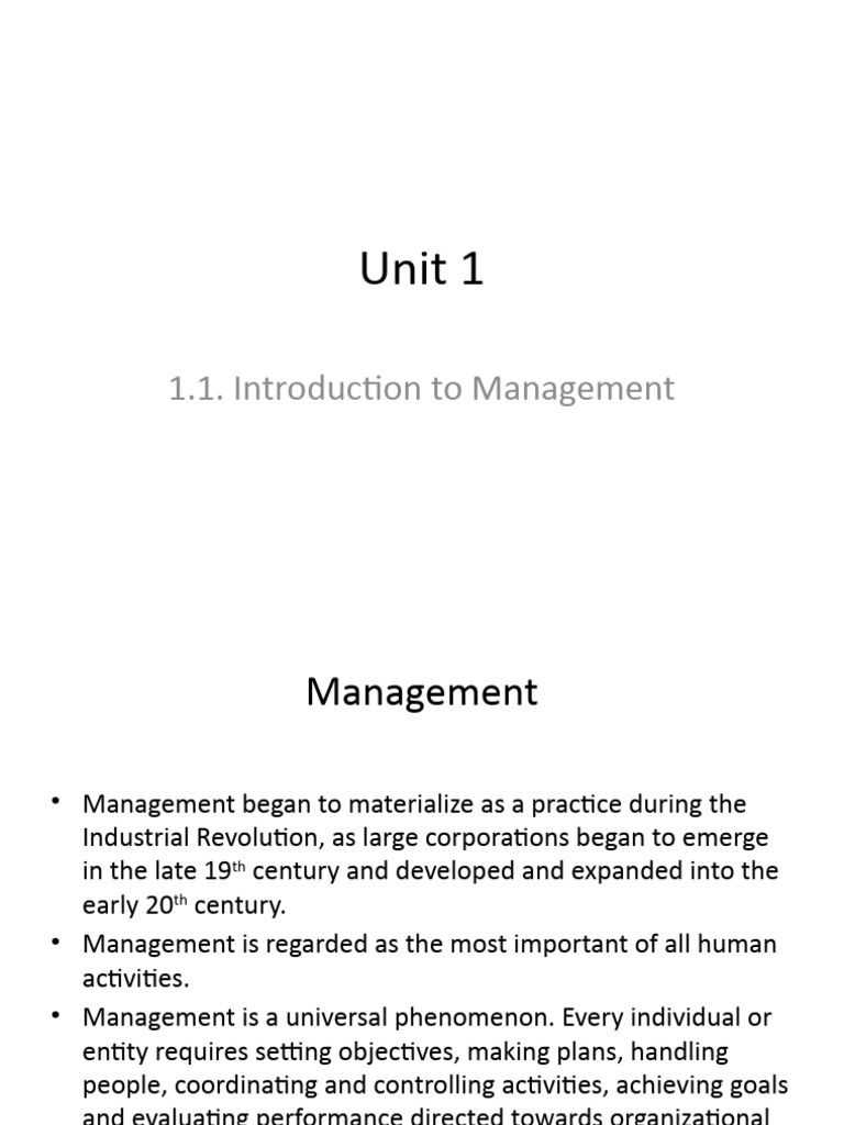 1.1 Introduction To Management | PDF | Science | Scientific Method
