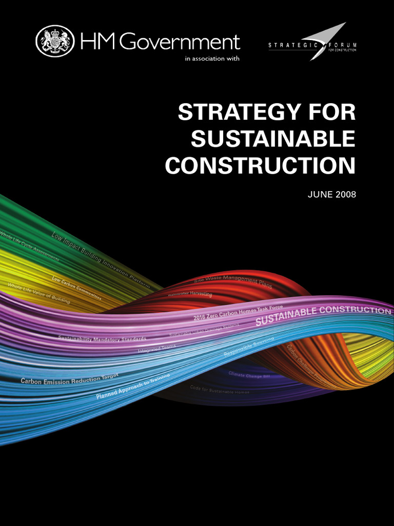 Strategy For Sustainable Construction | PDF | Sustainability | Procurement