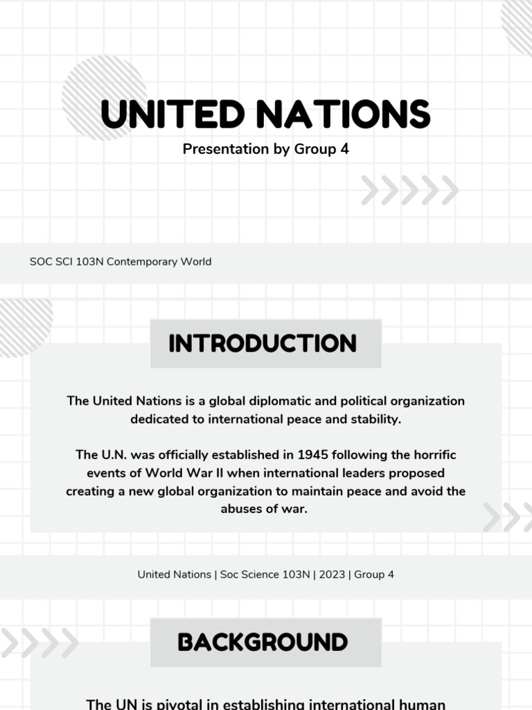 United Nations Overview: Functions & History | PDF