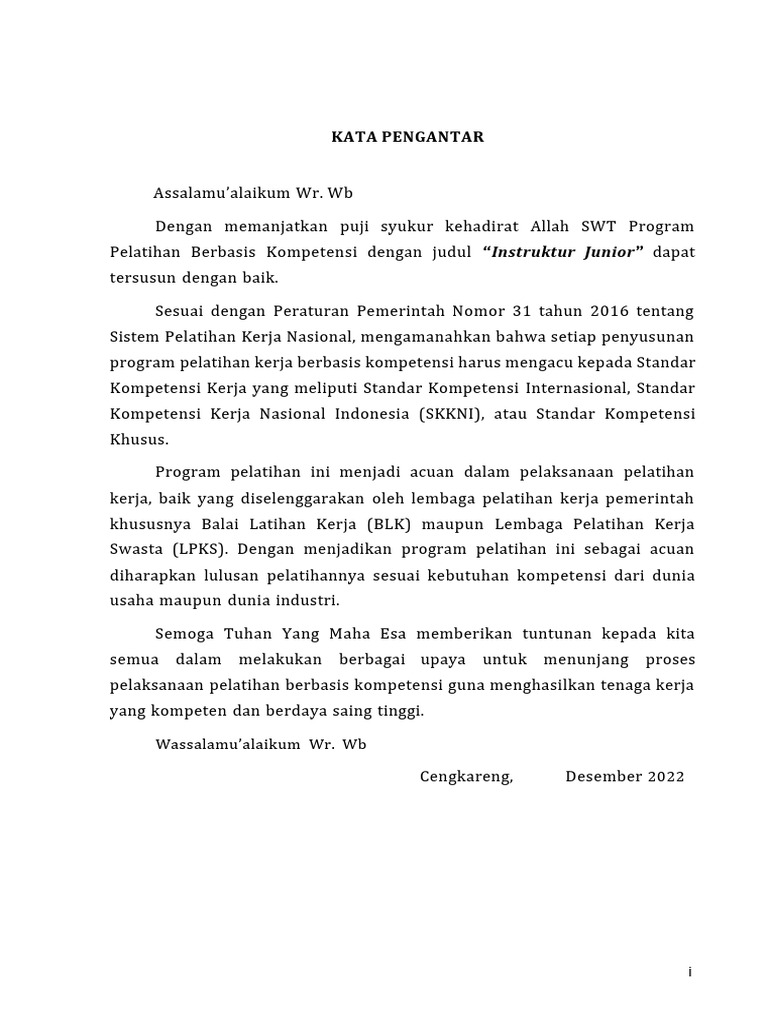 PBK - Instruktur Junior (KKNI Kualifikasi 3) LPK Aimtraice | PDF | Komputer