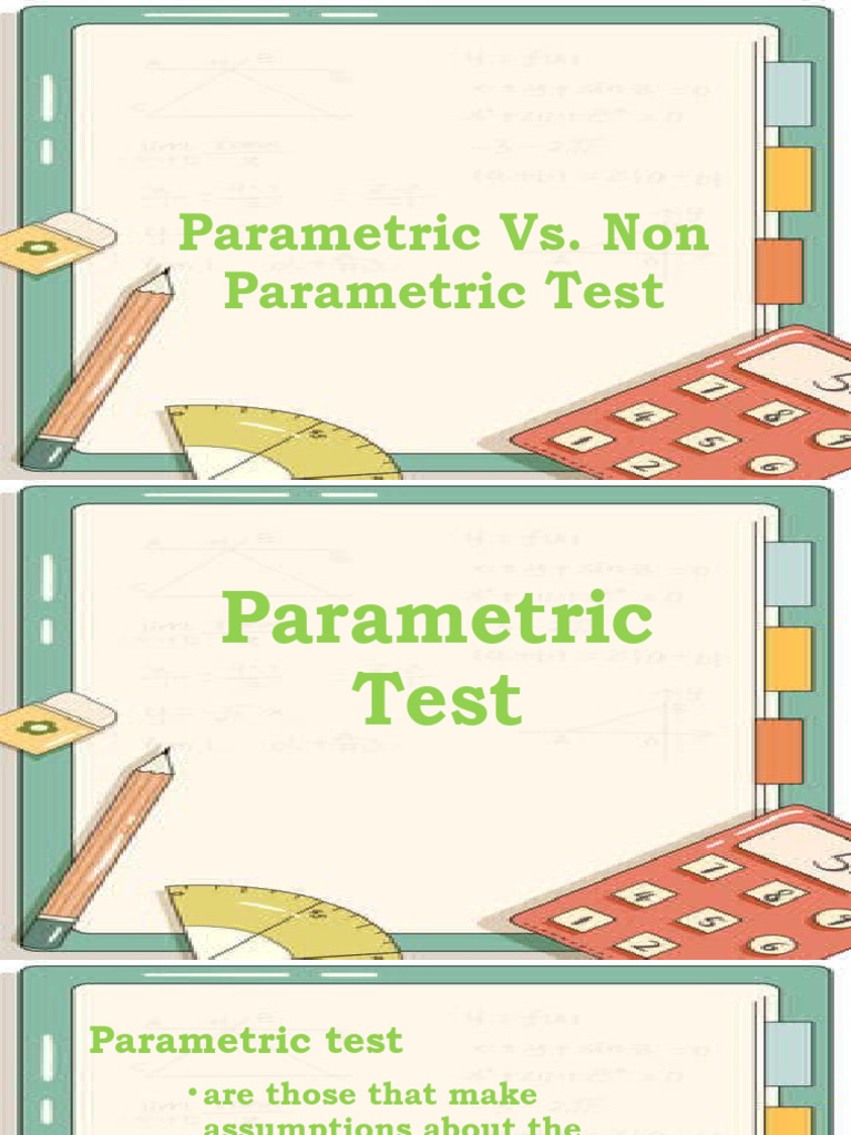 Parametric Vs Non Parametric Test Pdf Statistics Nonparametric