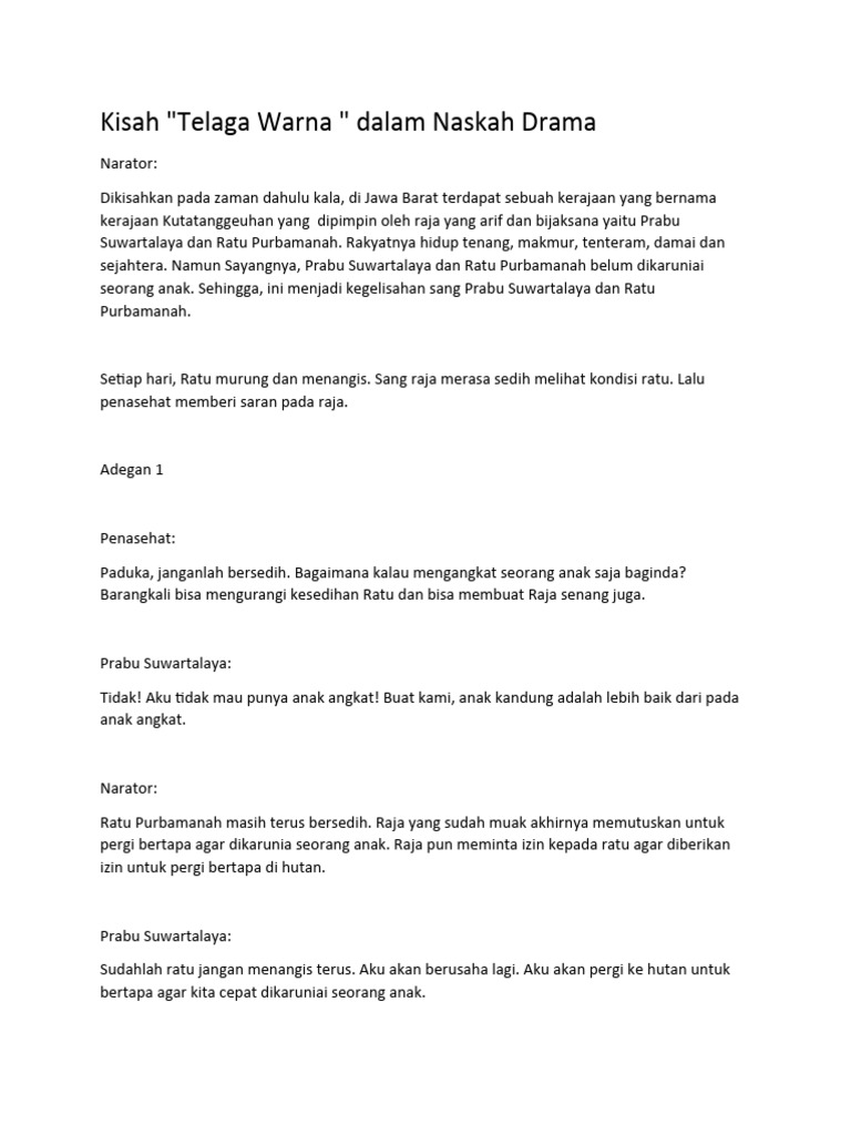 Kisah Telaga Warna Revisi | PDF