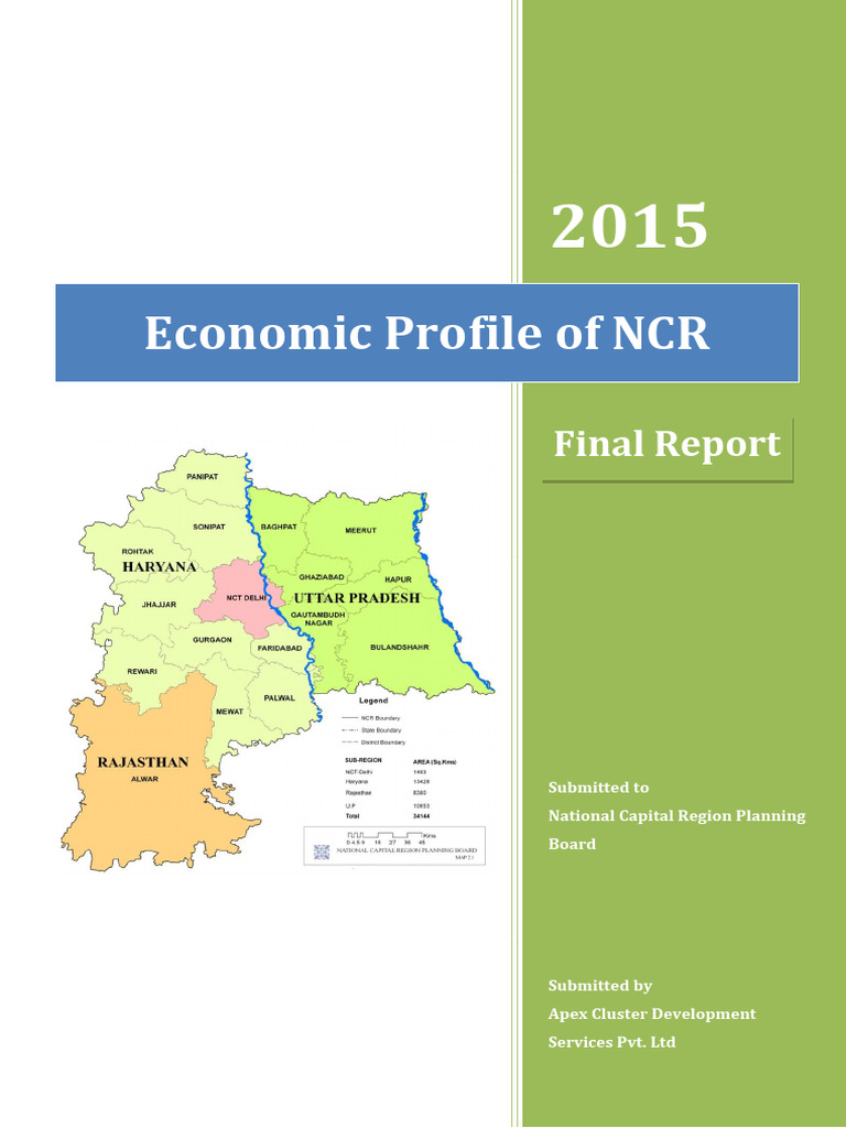 Economic Profile Of Delhi Ncr Pdf Economic Growth Gross Domestic