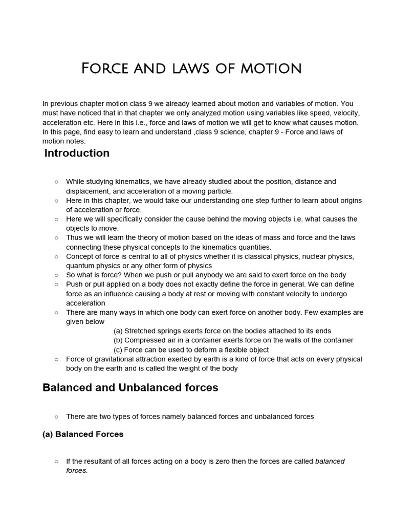 Instructive Classes (Force) | PDF