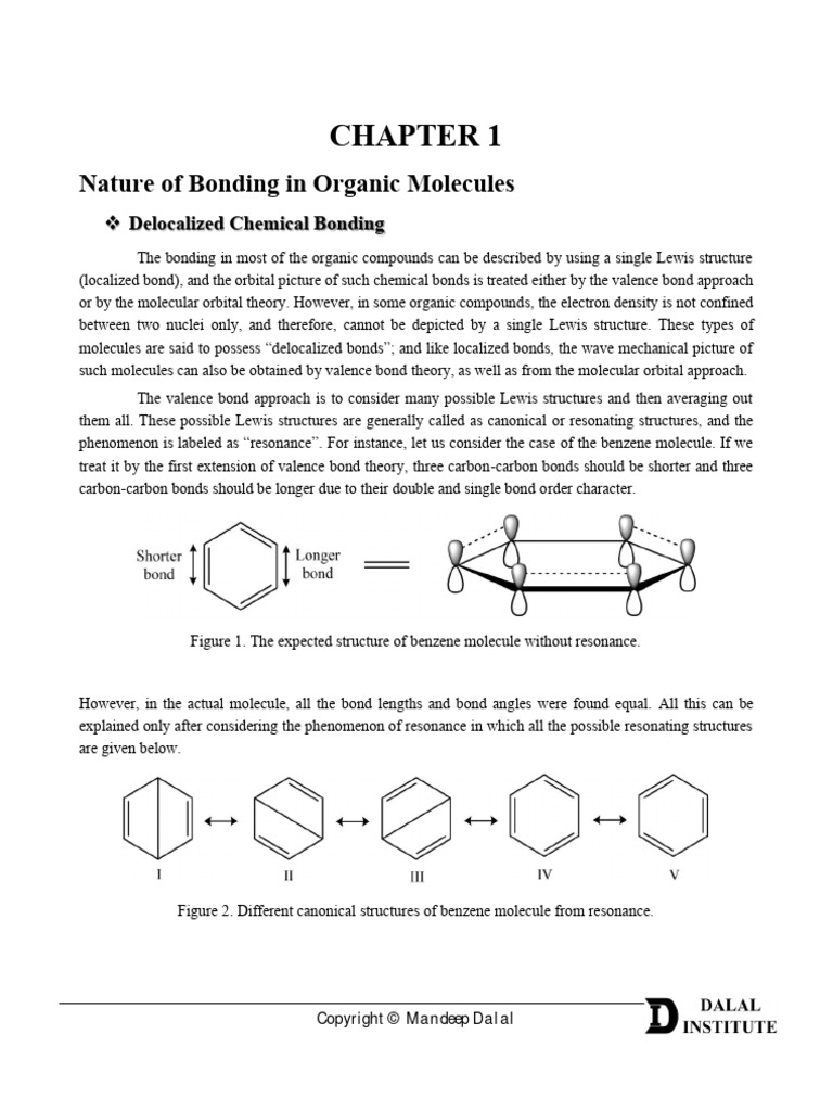 ATOOCV1 1 0 Nature of Bonding in Organic Molecules | PDF | Science ...