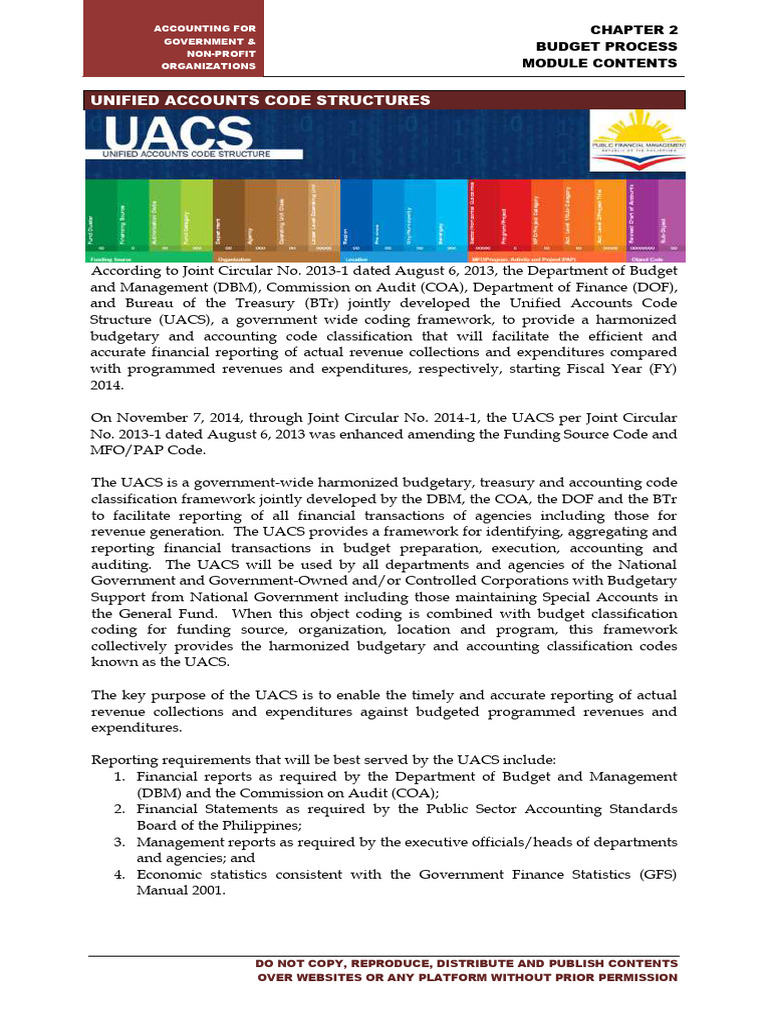 Course Module - Chapter 2 - Budget Process | PDF | Fund Accounting | Budget