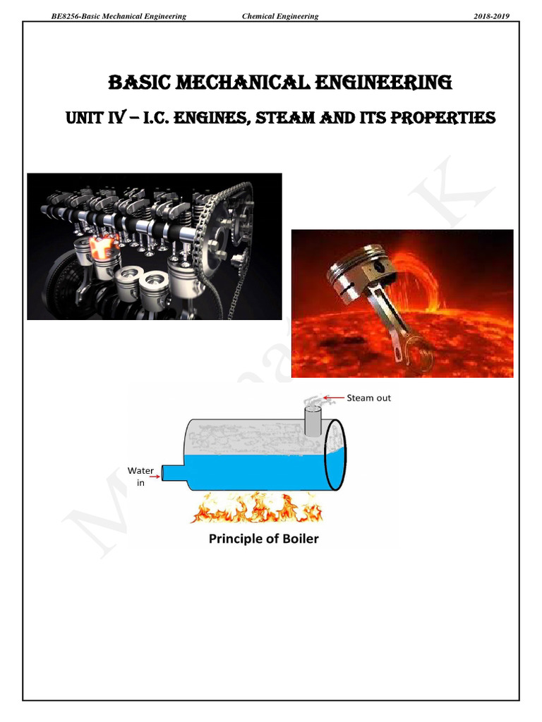 BE8256-Basic Mechanical Engineering - Unit IV | PDF | Internal ...