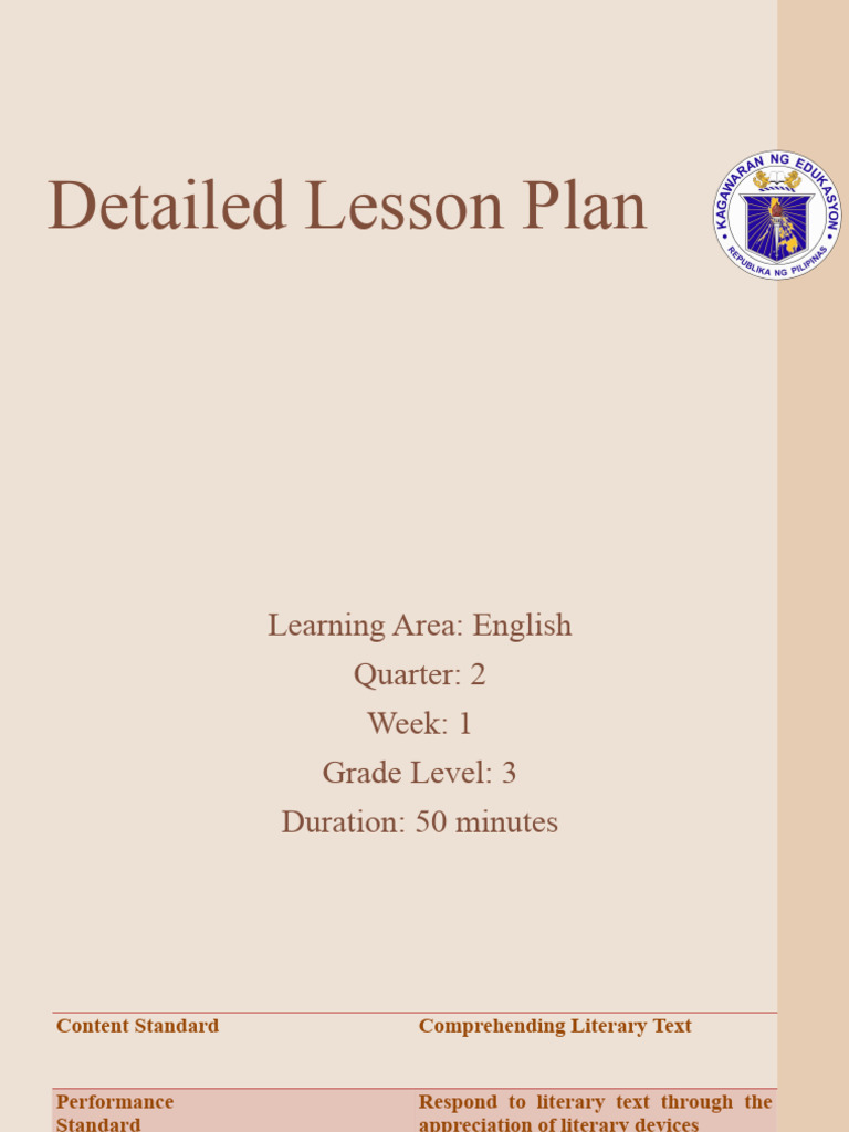 Detailed Lesson Plan | PDF | Learning | Constructivism (Philosophy Of ...