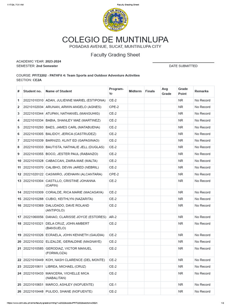 Pathfit 4 Ce2a | PDF