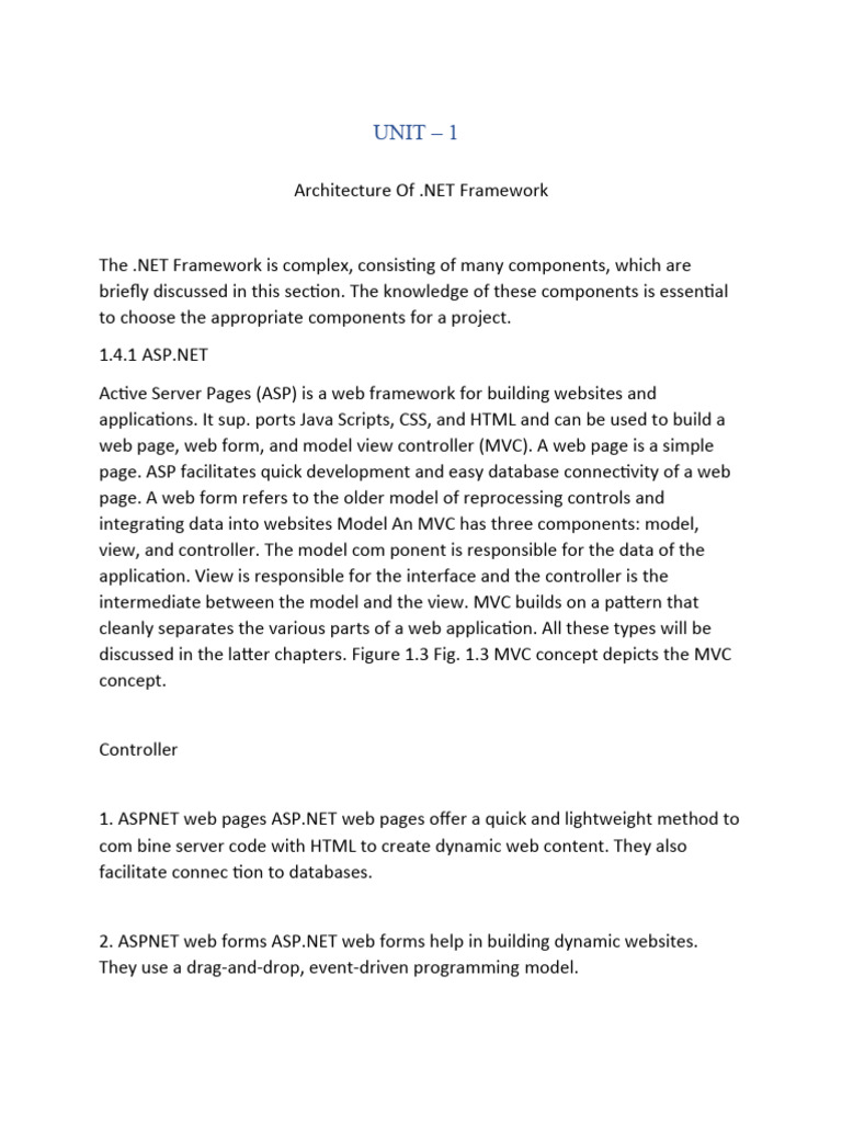 UNIT - 1 - Compressed | Download Free PDF | Model–View–Controller | World Wide Web