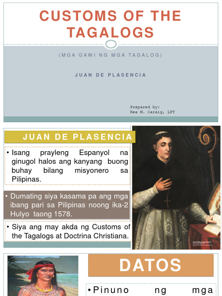 Customs of The Tagalogs | PDF | Philippines | Folklore