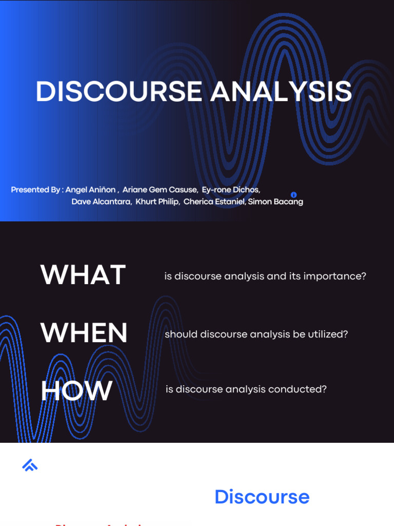Discourse Analysis | PDF | Analysis | Discourse