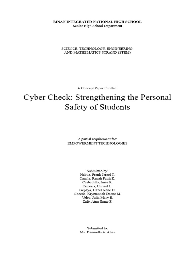 Archimedes Group 3 Concept Paper | PDF | Security | Computer Security