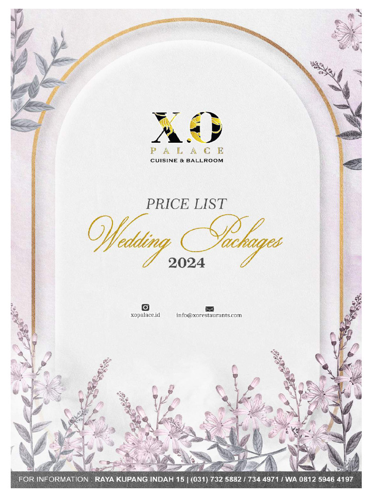 PL Wedding 2024 - April - XO Palace | PDF