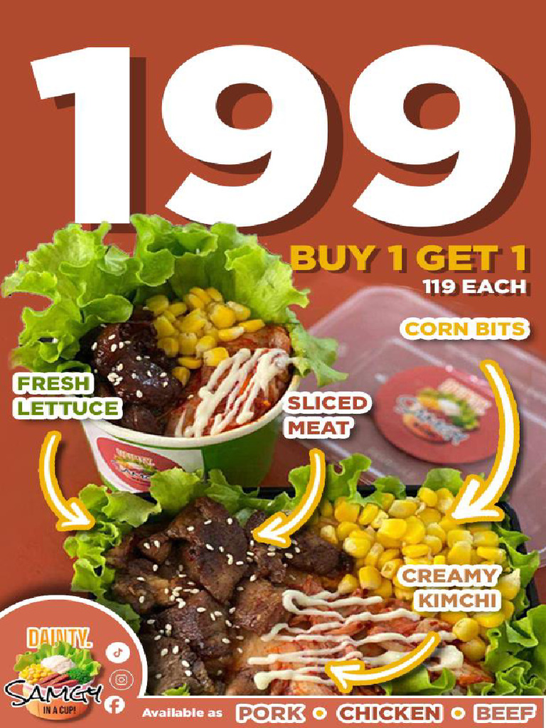 Dainty Samgy in A Cup Poster (Long Bond Paper) | PDF