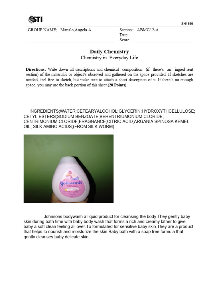 Chemistry in Everyday Life | PDF | Chemistry | Chemical Substances