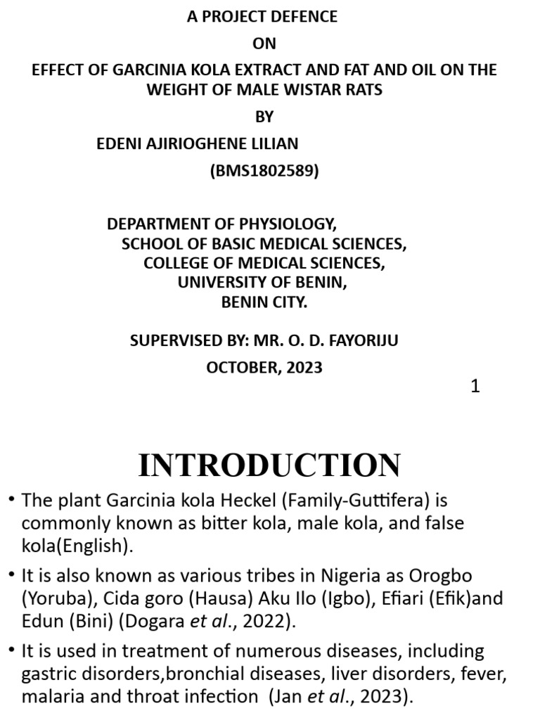 Edeni Ajirioghene Lilian Project Slides 6 | PDF | Analysis Of Variance