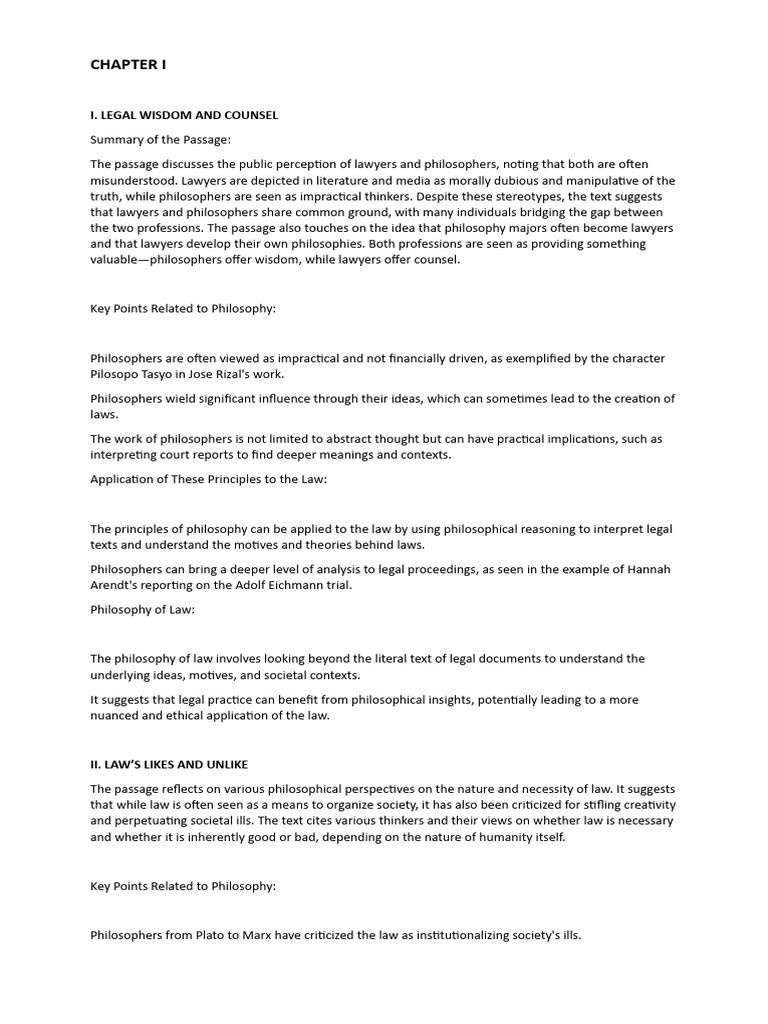 Philosophy of Law Reviewer | PDF | Jurisprudence | Natural Law