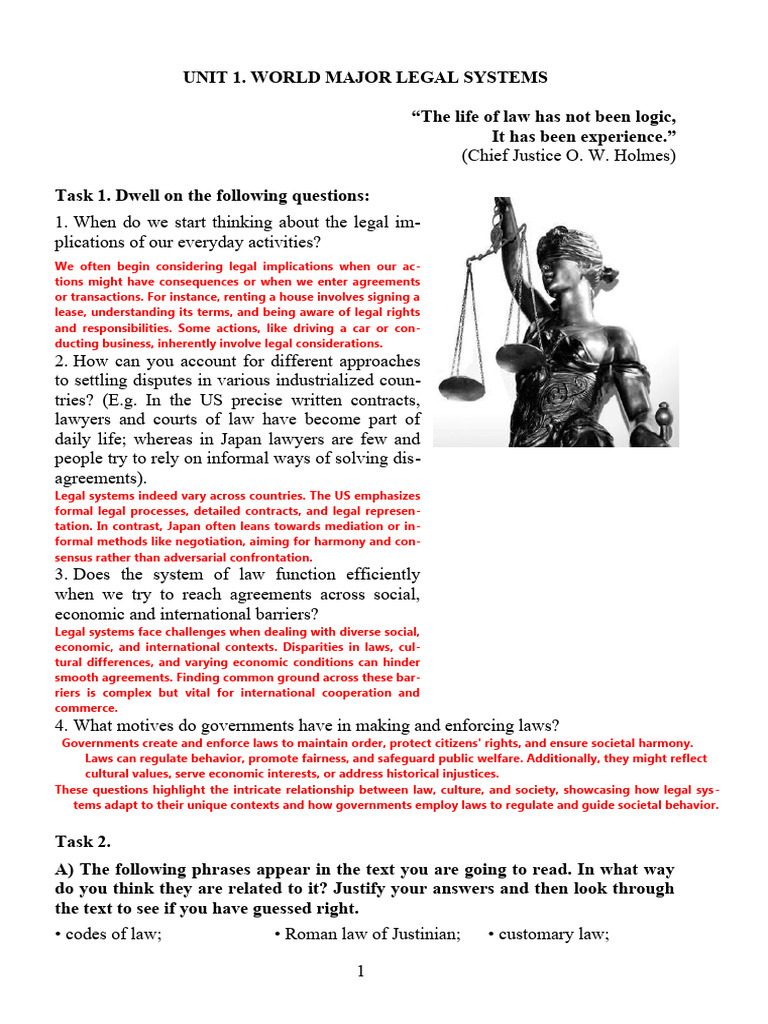 World Legal Systems - 231201 - 162542 | PDF | Common Law | Trials