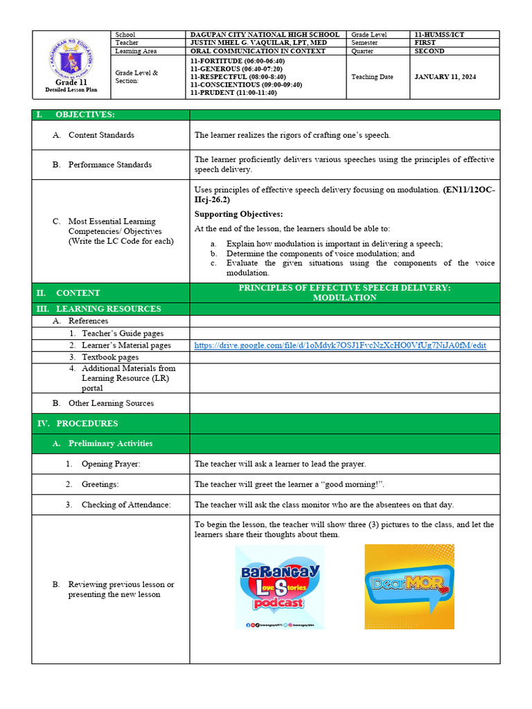 Cot Q2 Download Free Pdf Stress Linguistics Learning