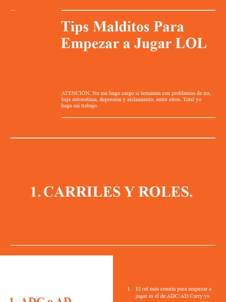 Tips insanos/basicos para league of legends pdf | PDF
