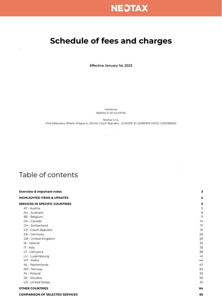 ENnn Pricelist | PDF | Euro | Fee