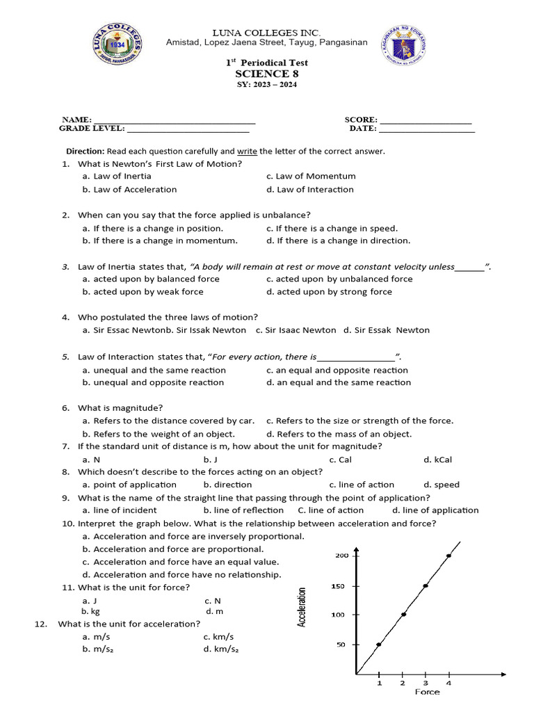 1st Q Exam in Science | PDF | Waves | Electromagnetic Radiation