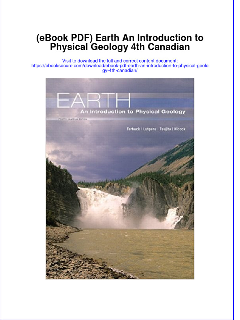 Instant Download Ebook PDF Earth An Introduction To Physical Geology ...