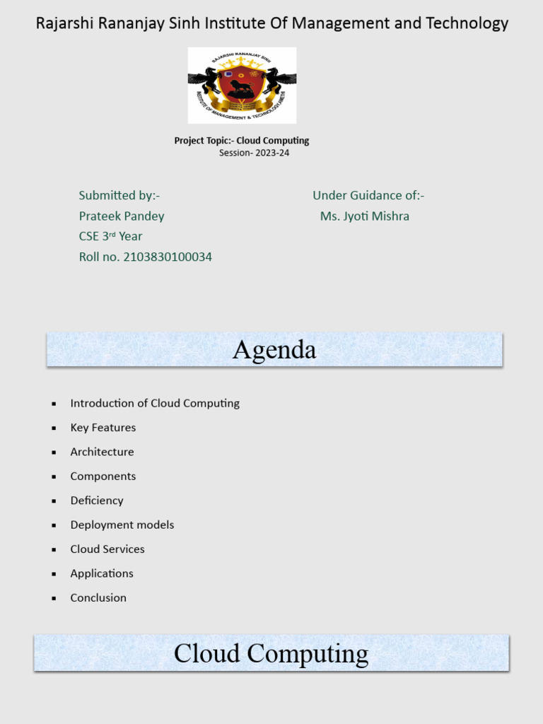 Cloud Computing [Autosaved] | PDF