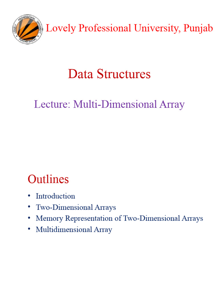 4 MultiDimensional Arrays | PDF