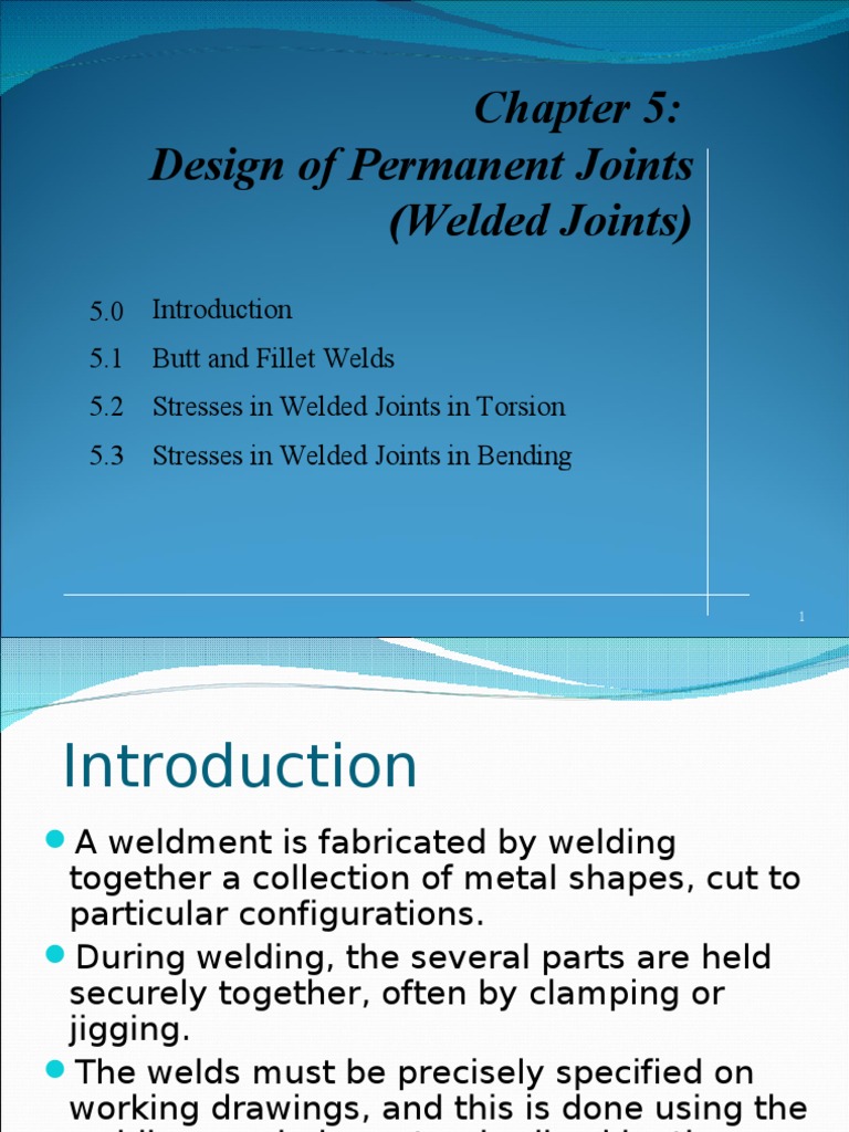 CHAPTER 5design of Permanent Joints | PDF