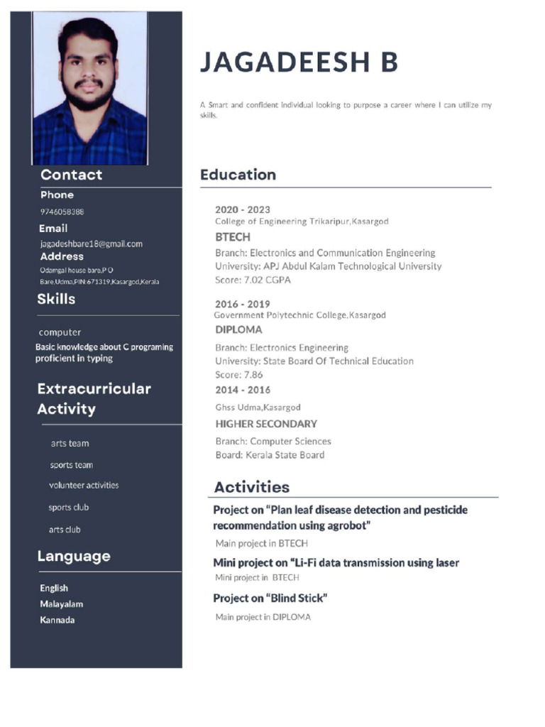 Jagadeesh Resume | PDF