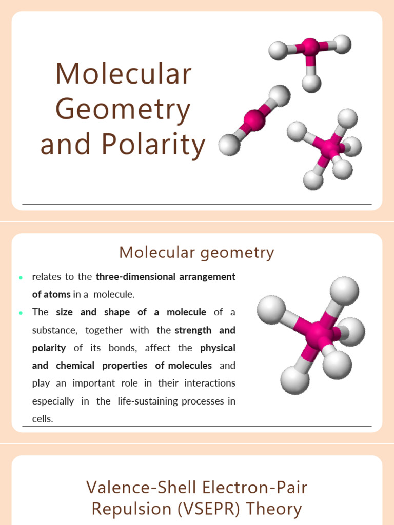 Lesson 6 Molecular Geometry and Polarity | PDF | Science & Mathematics