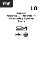 ENGLISH 10 Q2 Module 2 Lesson 2 | PDF | Question | Rhetoric