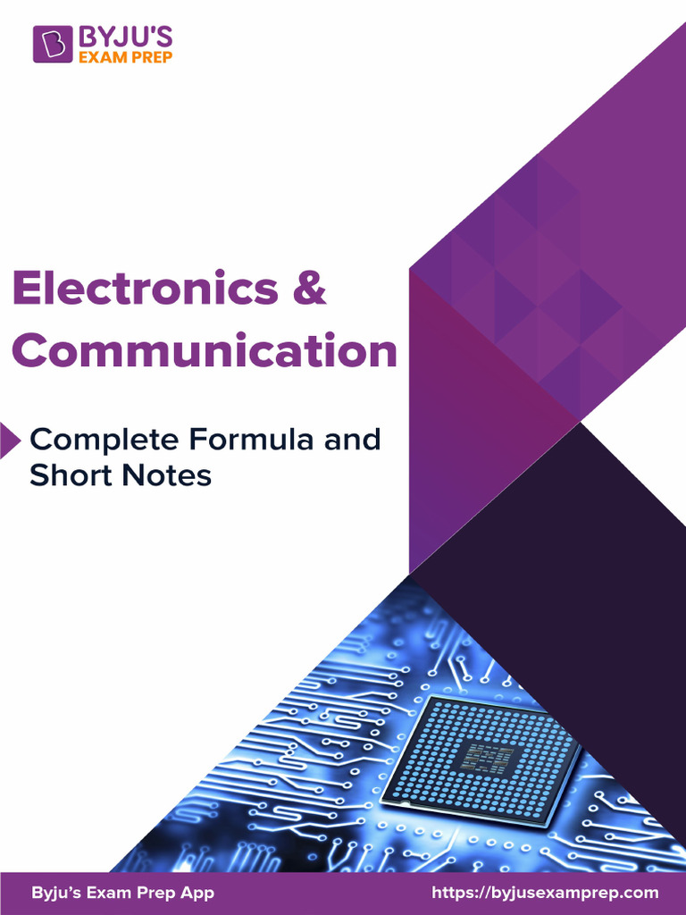Ec Formula Notes 11 | PDF | Control Theory | Control Engineering