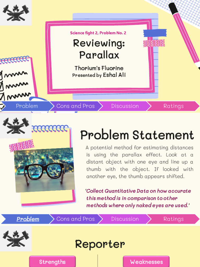 Parallax - Reviewing Template | PDF | Science | Scientific Method