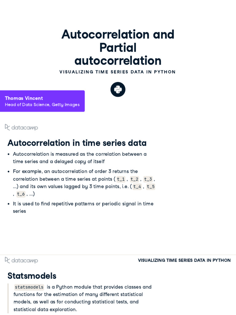 ch3 Seasonality Time Ans Noise | PDF | Autocorrelation | Time Series