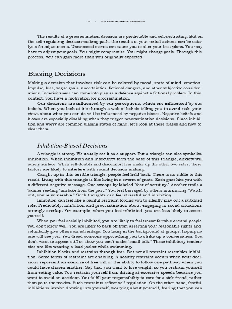 Biasing Decisions | PDF | Social Inhibition | Professional Skills