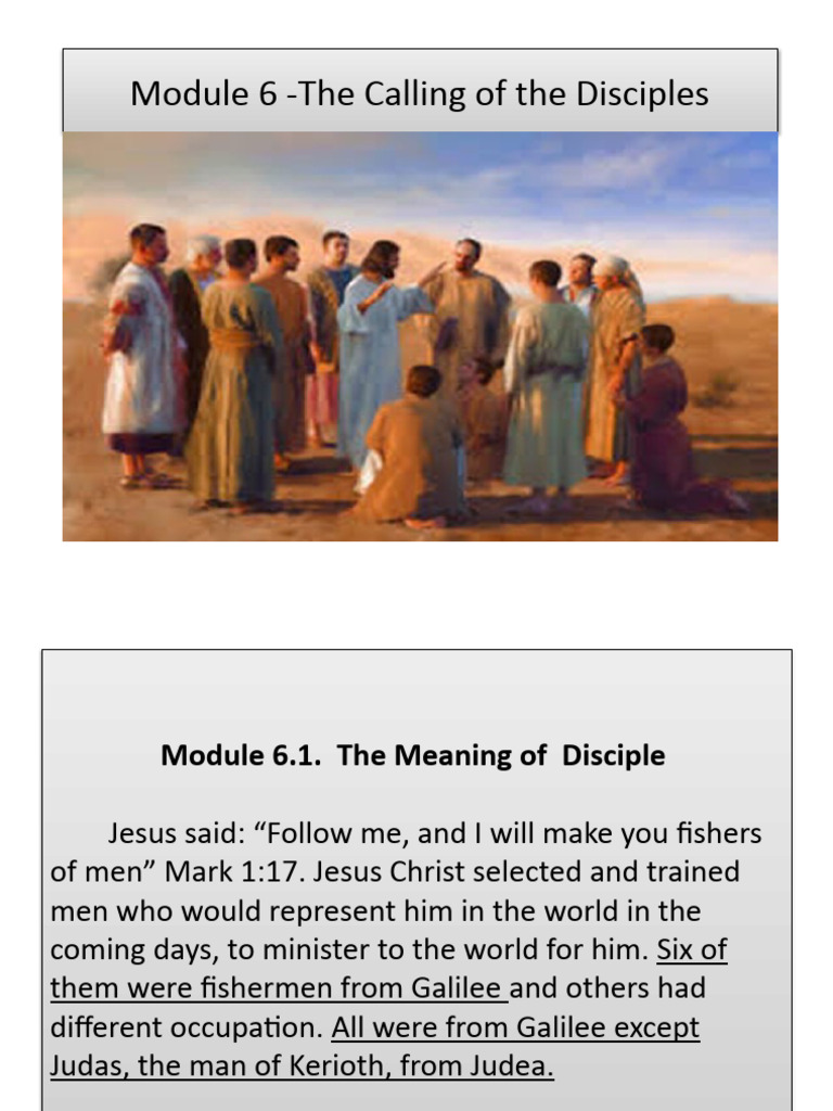 The Calling and Role of Disciples | PDF | John The Apostle | Jesus
