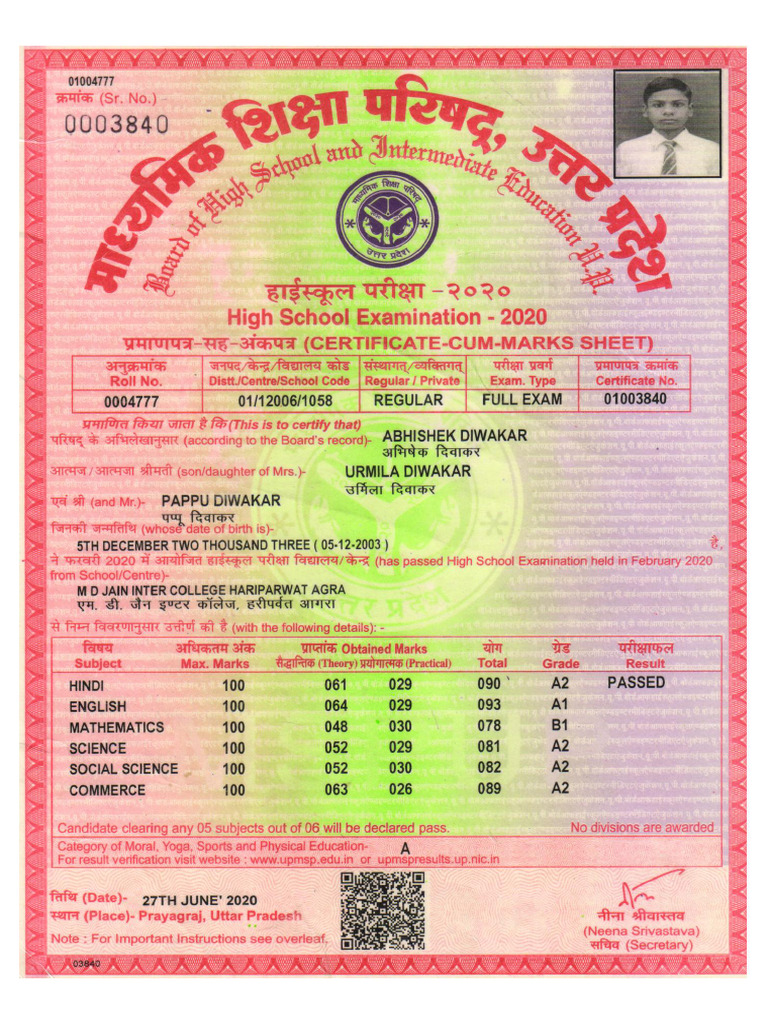 10 Marksheet PDF | PDF