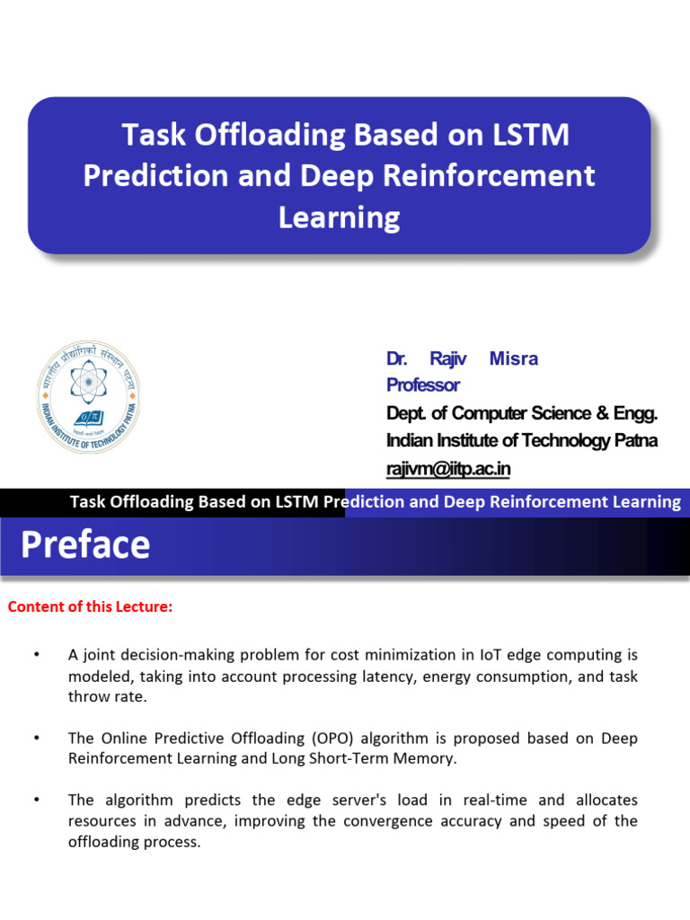 Lecture 13 Task Offloading Based On LSTM Prediction and Deep Reinforcement Learning | PDF ...
