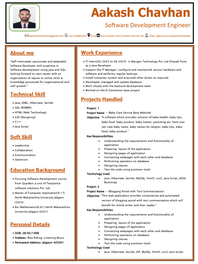 Akash Chavhan | PDF | Java (Programming Language) | Databases Akash Chavhan | PDF | Java (Programming Language) | Databases