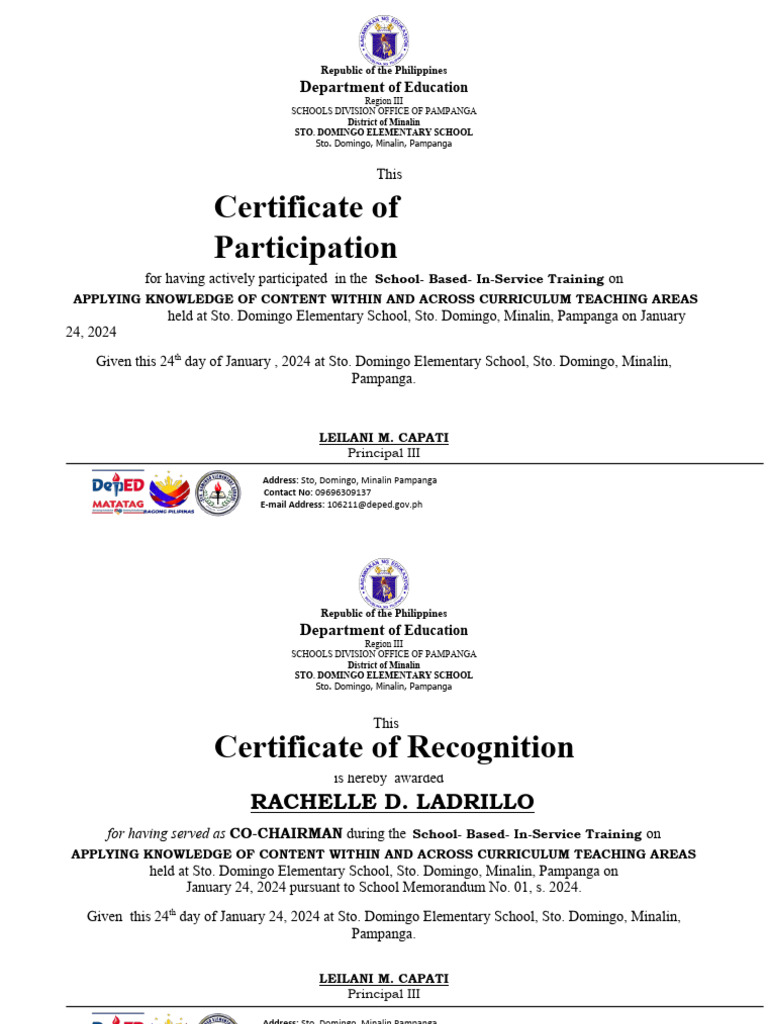 Certi - LDM2020 | PDF | Philippines