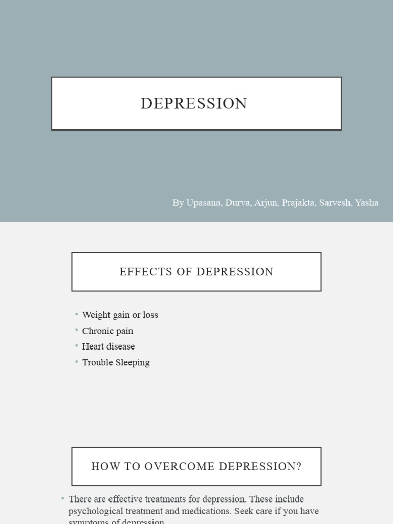 Depression For Us | PDF | Major Depressive Disorder | Depression (Mood)