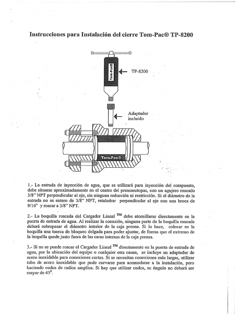 Tompac Instruc Instalación E | PDF