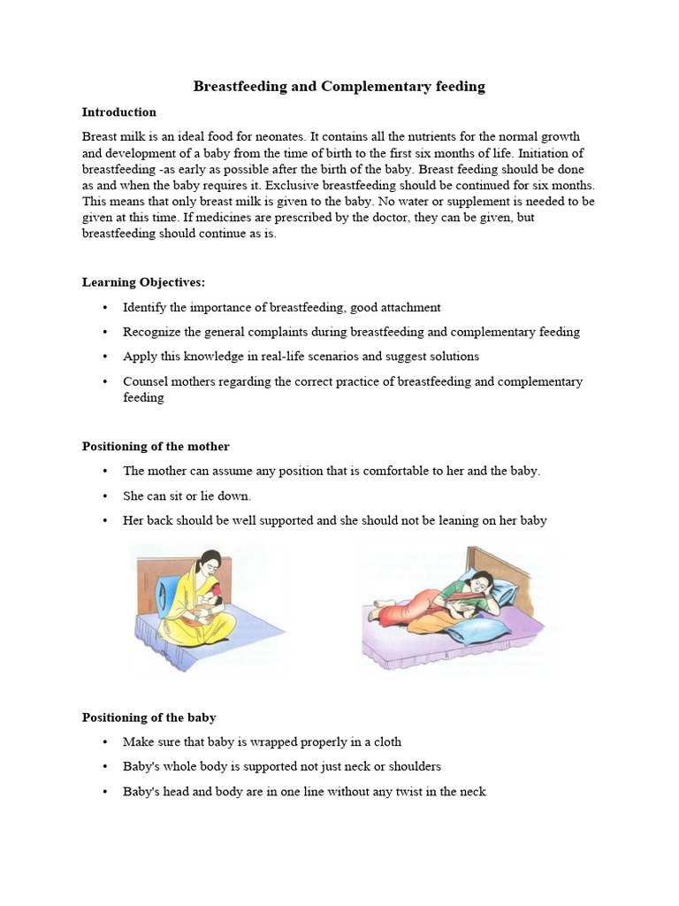 Breastfeeding Pdf Breastfeeding Breast Milk