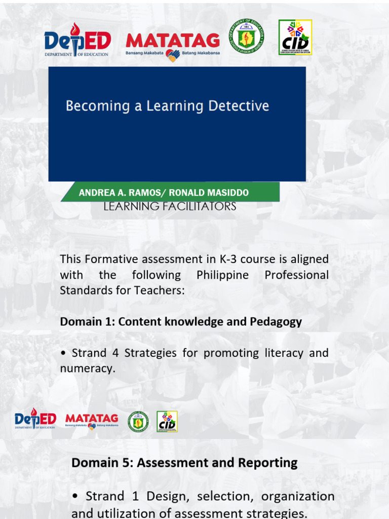 1 Becoming Learning Detectives | PDF | Educational Assessment | Learning