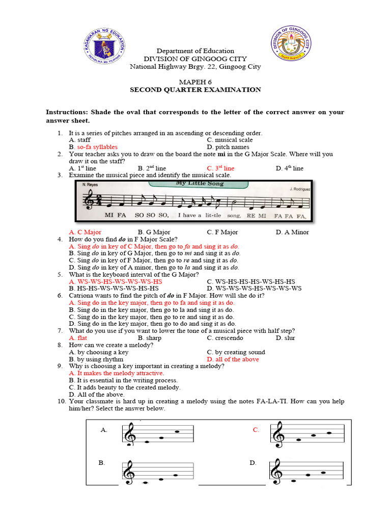 Grade 6 2nd Quarter FINAL | PDF | Waste | Singing