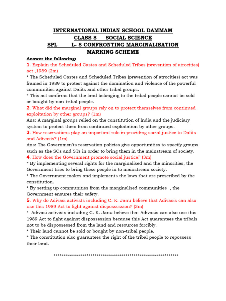 Confronting Marginalisation Guide | PDF | Dalit | Rights